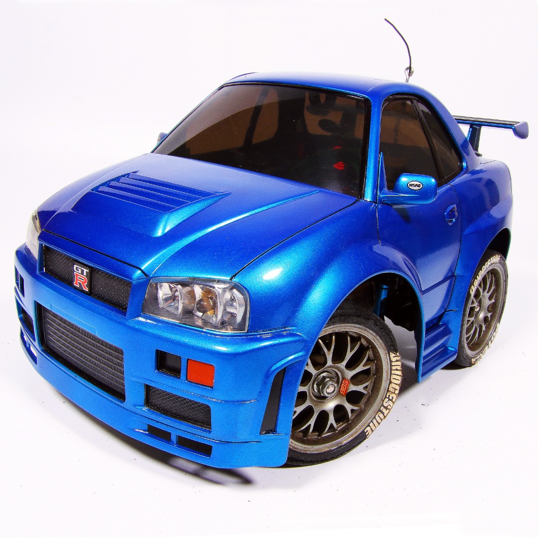 DIY Q版 RC Nissan Skyline GTR R34, 興趣及遊戲, 玩具 & 遊戲類 - Carousell