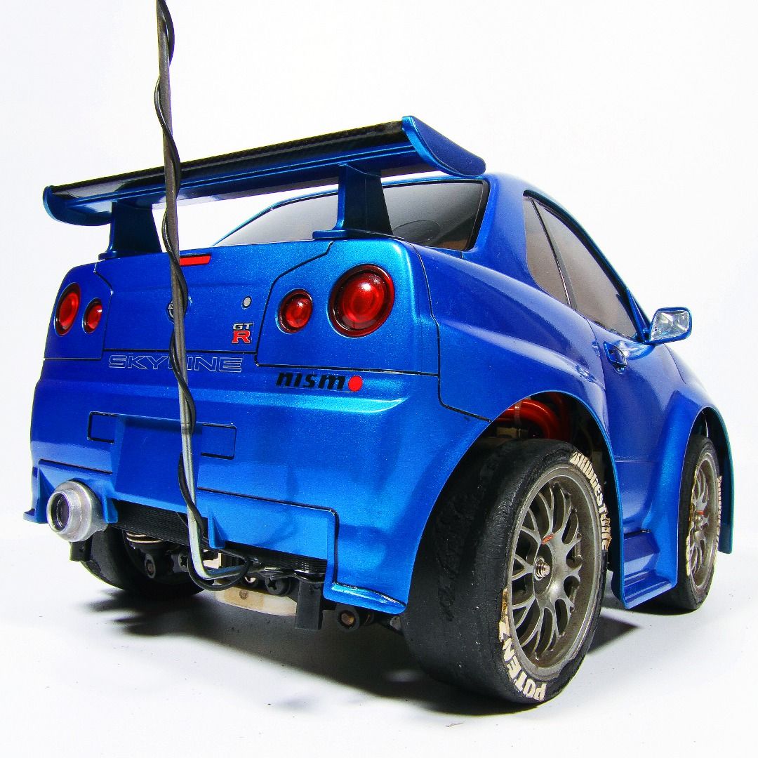 DIY Q版 RC Nissan Skyline GTR R34, 興趣及遊戲, 玩具 & 遊戲類 - Carousell