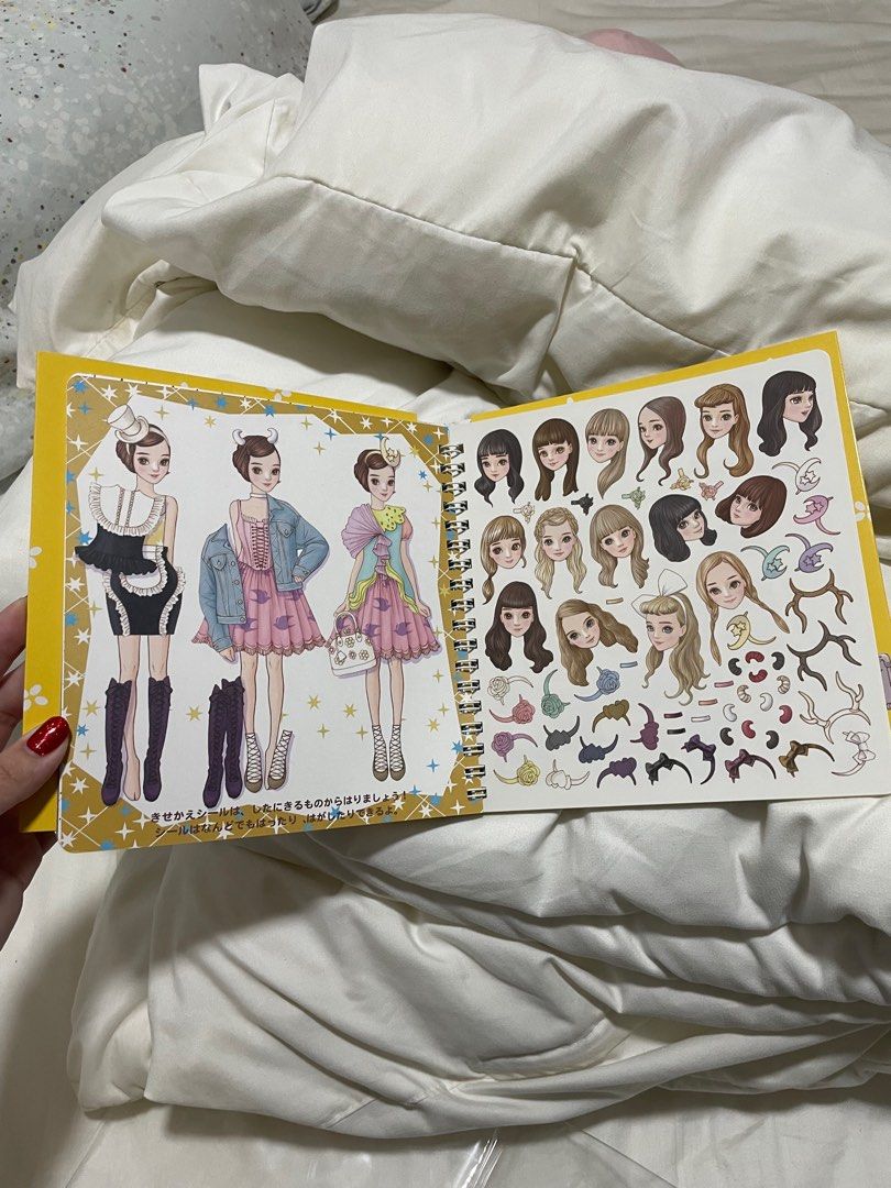 Doll dress up sticker book OShare Note, Hobbies & Toys, Books ...