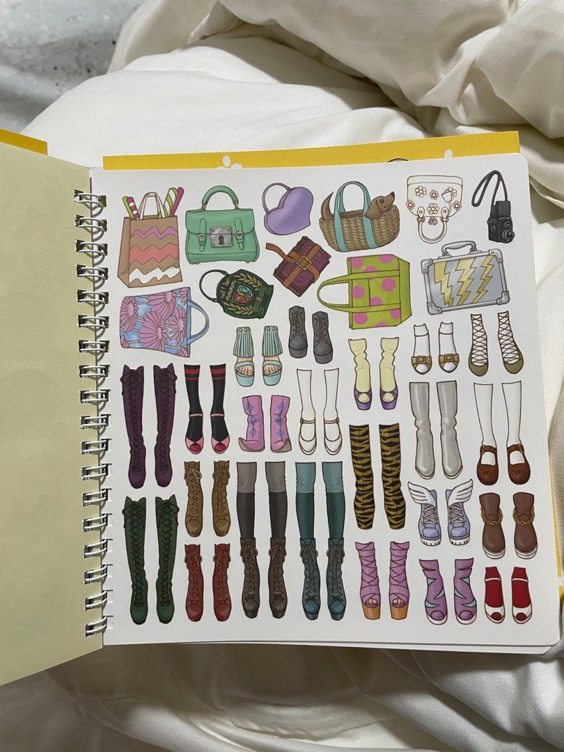 Doll dress up sticker book OShare Note, Hobbies & Toys, Books ...