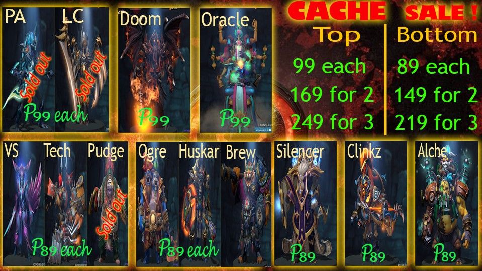 Dota 2 Cache 2 sets, Video Gaming, Video Games, Others on Carousell