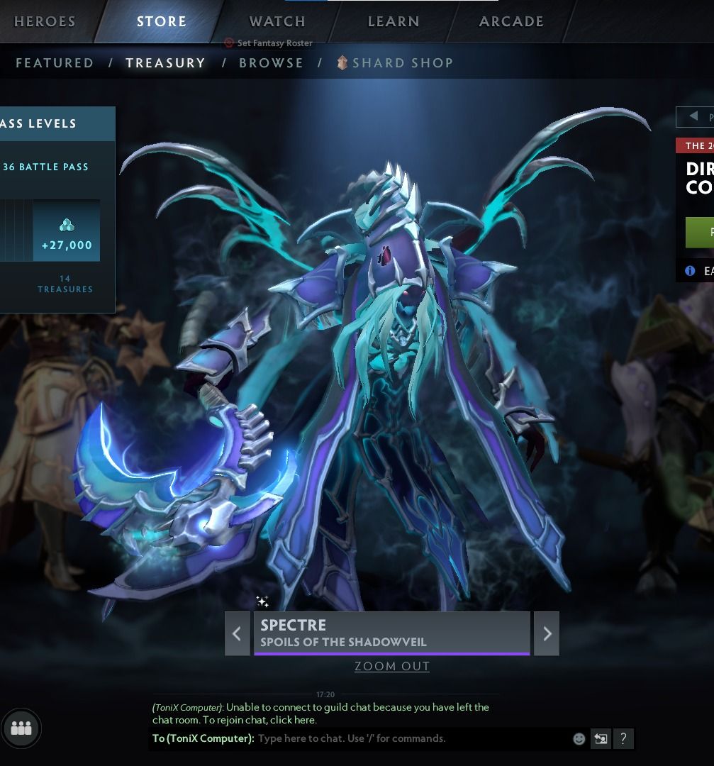 Dota 2 Collector's Cache 2022 PART 1 (Spectre - Spoils of the Shadowveil) on Carousell