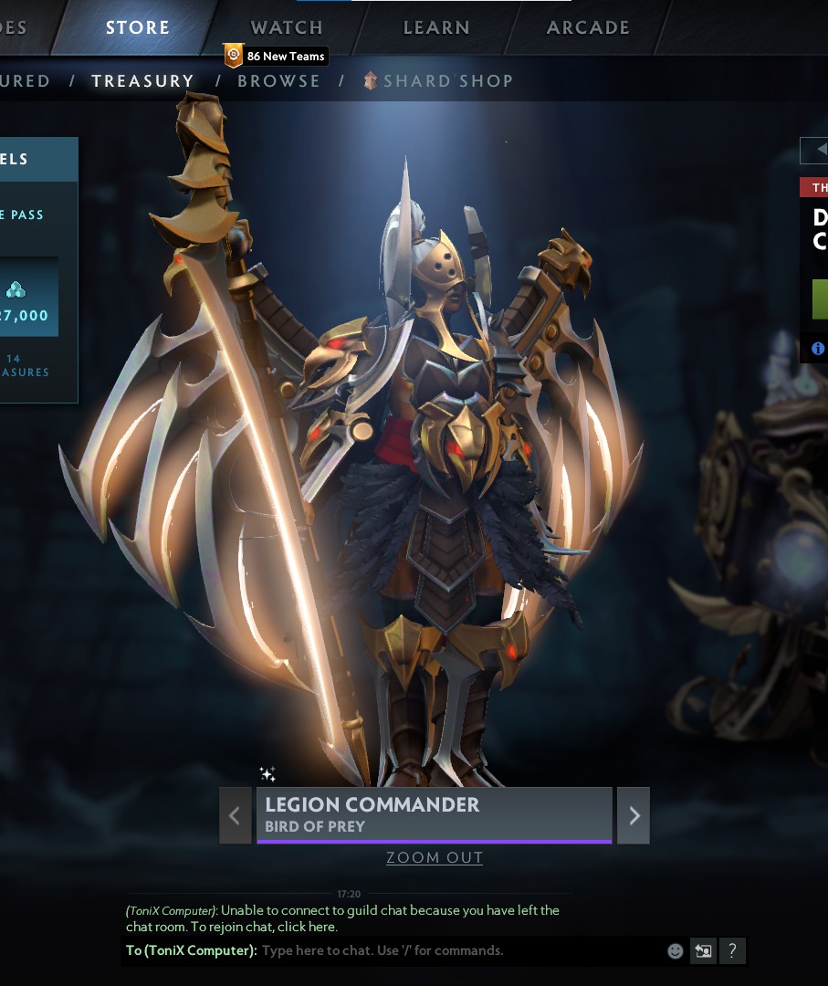 Dota 2 Collector's Cache 2022 PART 2 (Legion Commander - Bird of Prey ...