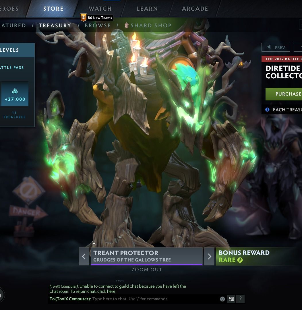 Dota 2 Collector's Cache 2022 PART 2 (Treant Protector - Grudges of the Gallows Tree), Video ...