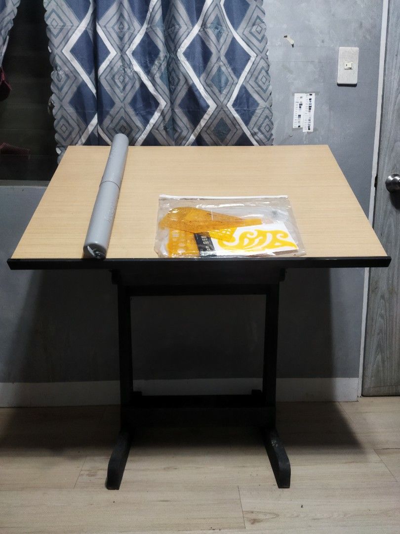 DRAFTING TABLE (w/ templates and canister), Hobbies & Toys, Stationary ...