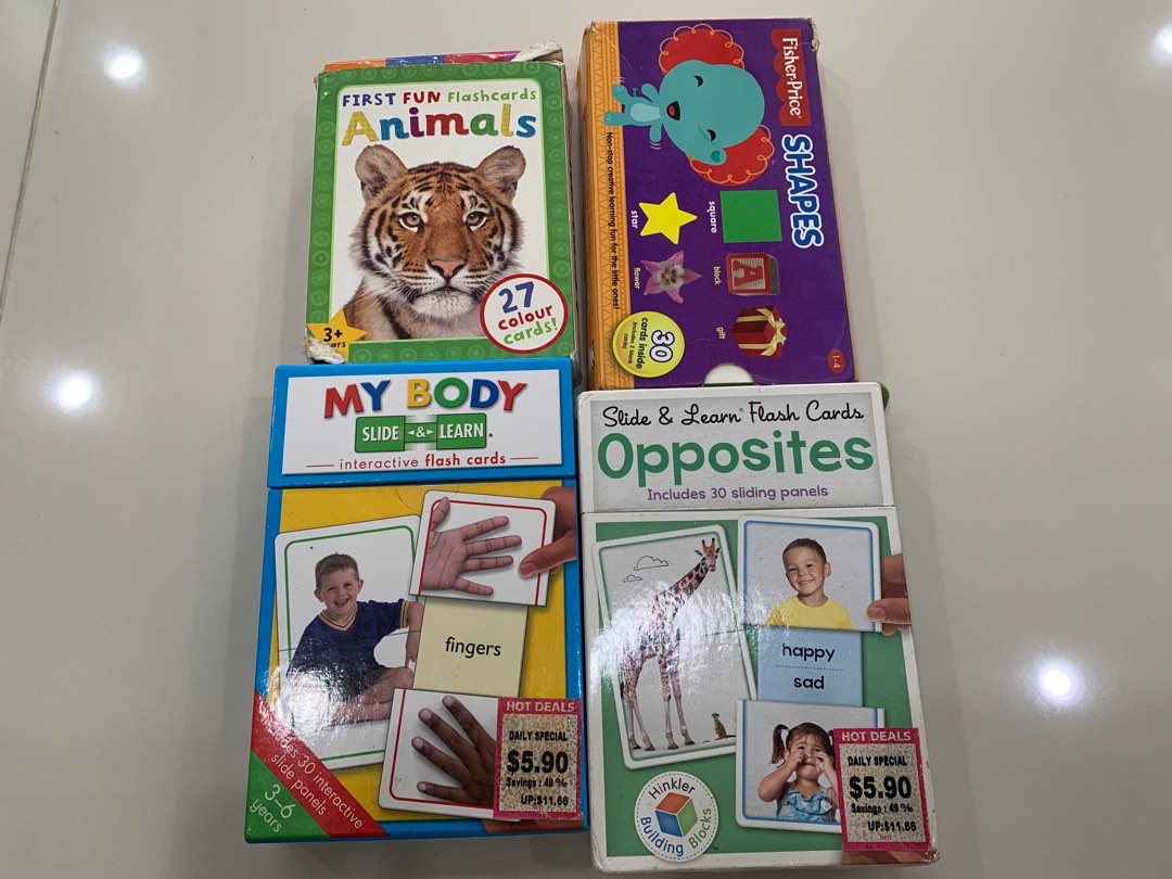 Early learning flash cards set, Hobbies & Toys, Books & Magazines ...