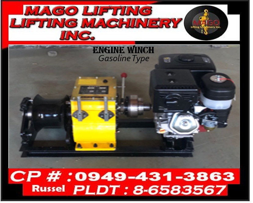 Engine Winch/ Gasoline Type, Commercial & Industrial, Construction ...