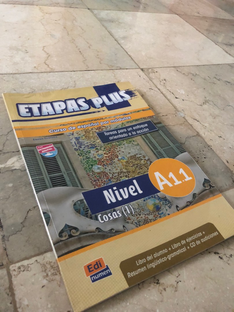 Etapas Plus Basic Spanish Book plus CD, Hobbies & Toys, Books ...