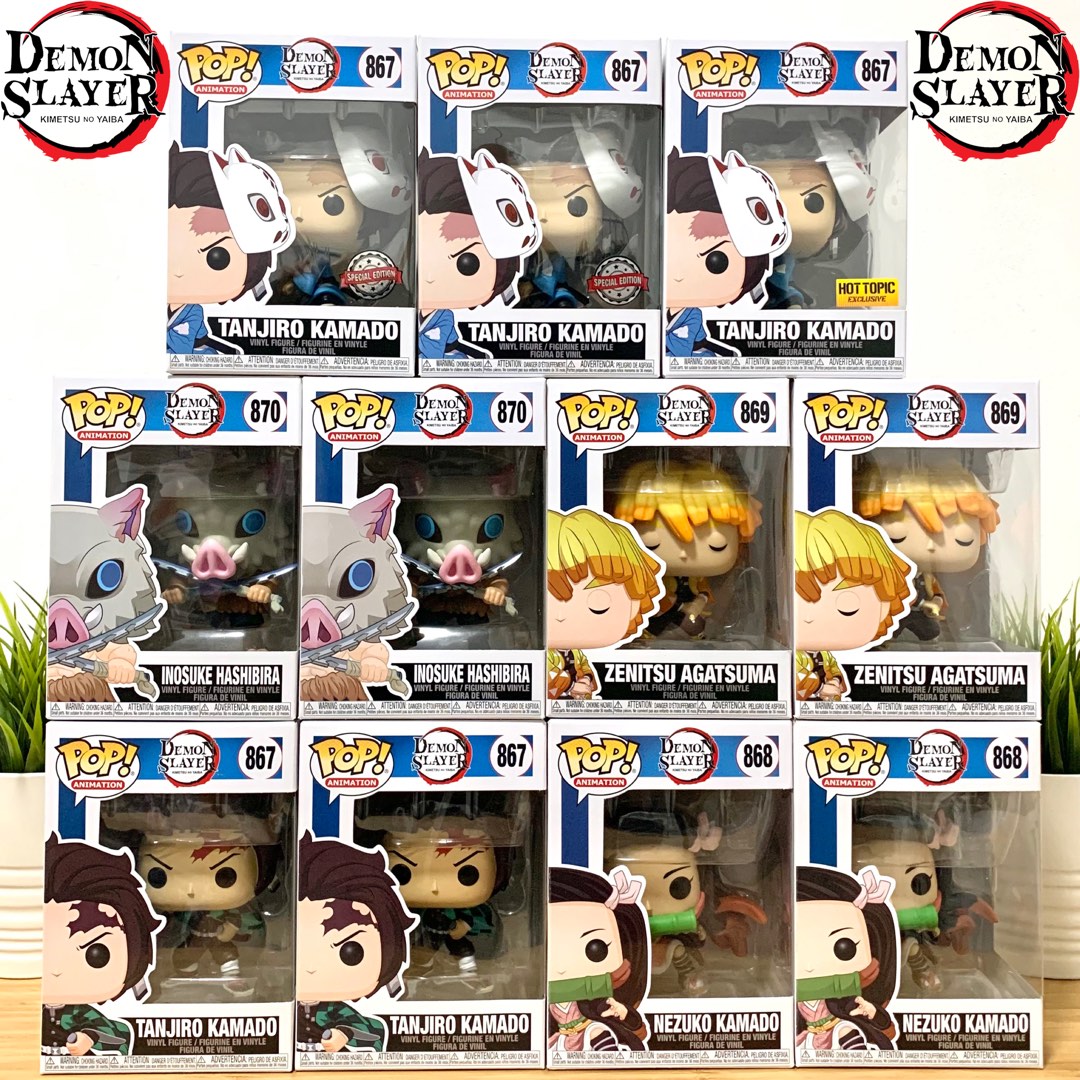 Funko Pop Animation Demon Slayer Tanjiro Kamado Nezuko Kamado Zenitsu ...
