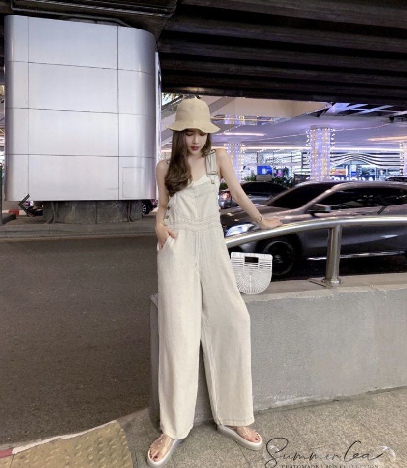 GAGA CUSTOMADE FLUID DUNGAREES, Women's Fashion, Dresses & Sets ...