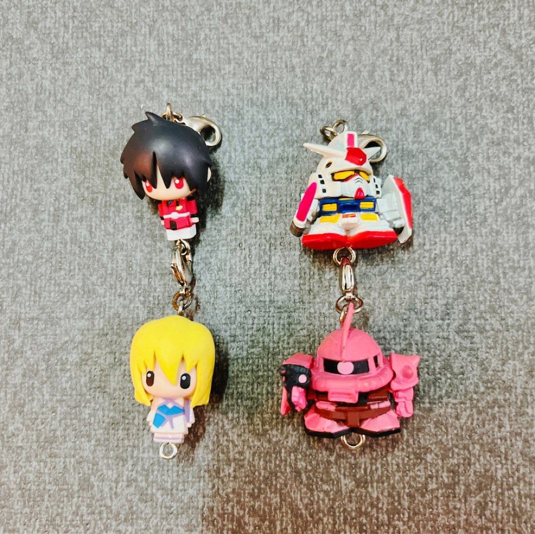 Gashapon Gundam Figures Charm Strap Set, Hobbies & Toys, Toys & Games ...