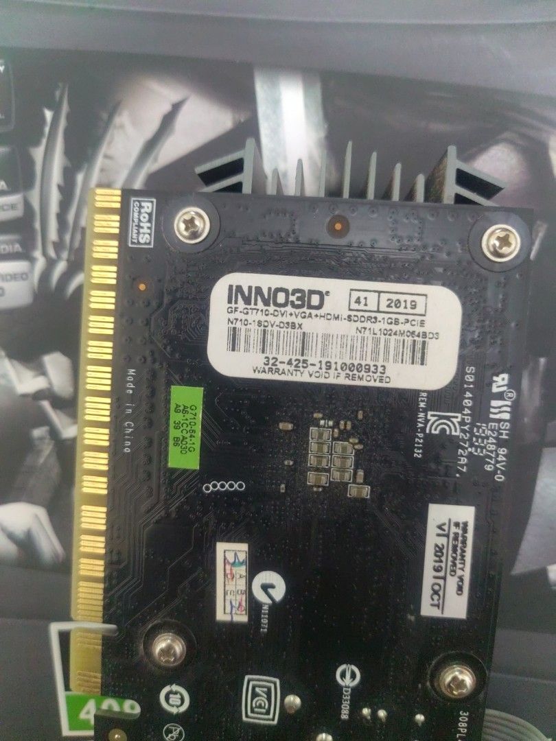 GEFORCE NVIDIA INNO3D 1GB GRAPHICS CARD, Computers & Tech, Parts ...