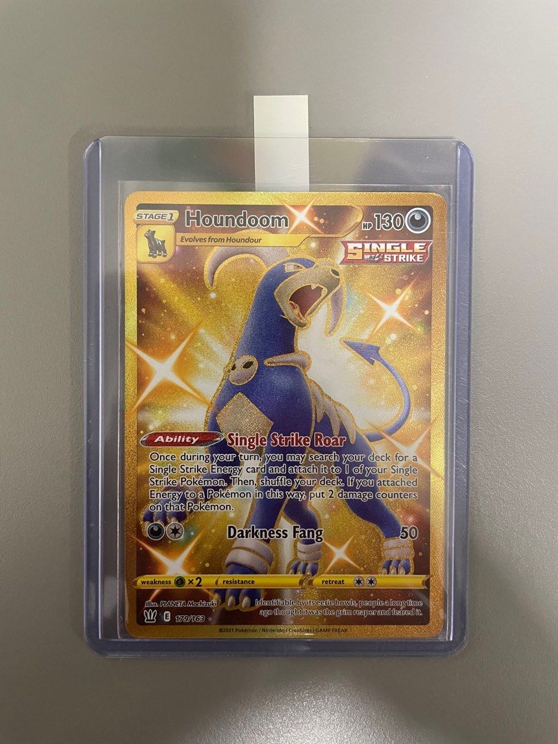 Gold Houndoom Secret Rare, Hobbies & Toys, Toys & Games on Carousell