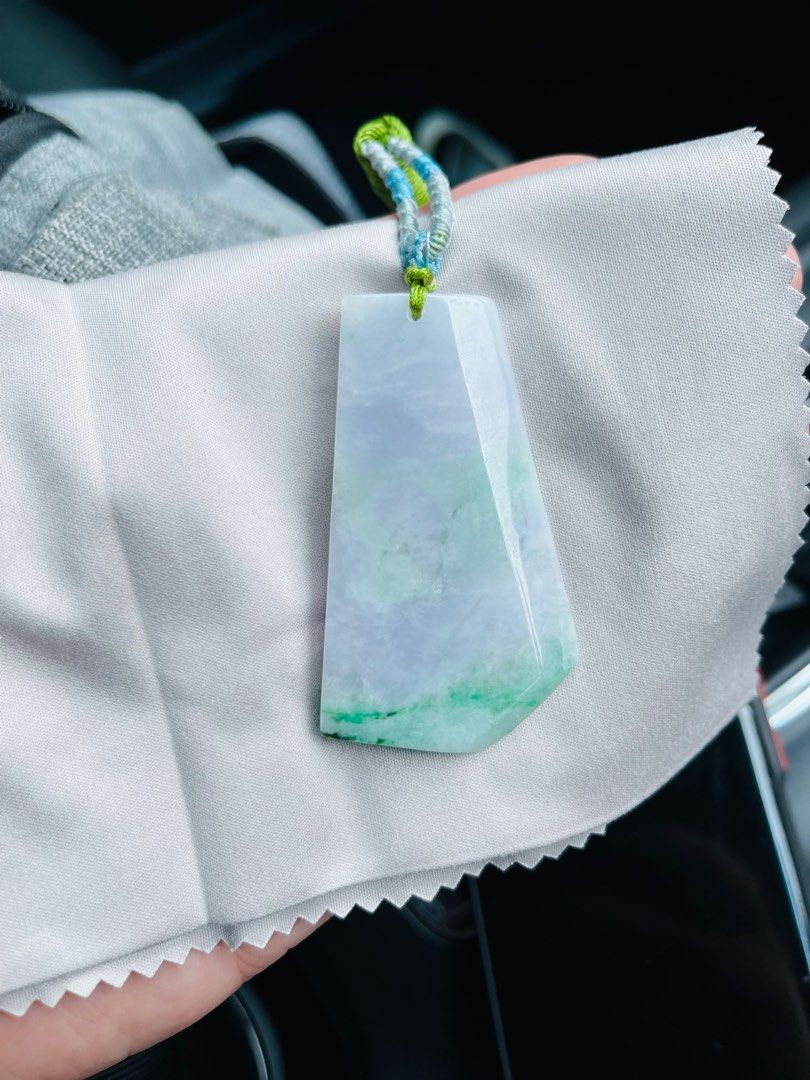 Grade A Jade Jadeite Pendant 翡翠无事牌, Women's Fashion, Jewelry ...