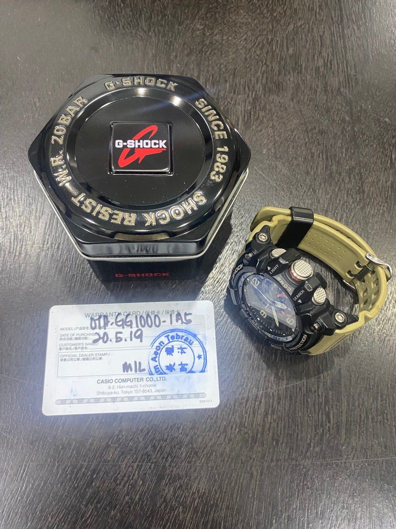 G-shock Mud Master GG-1000-1A5, Men's Fashion, Watches & Accessories ...