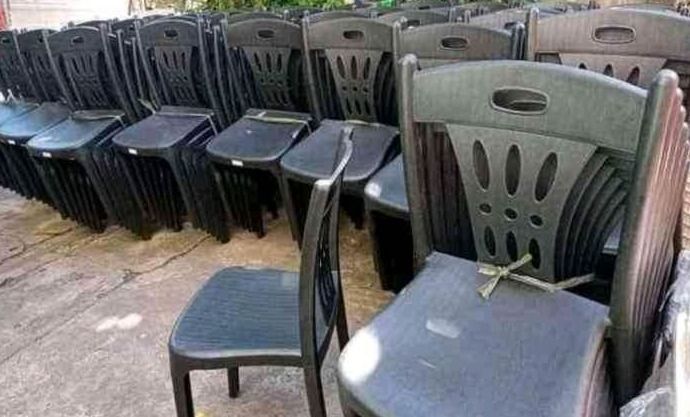 HAMPAS ELASTIC CHAIRS BLACK, Furniture & Home Living, Furniture, Chairs ...