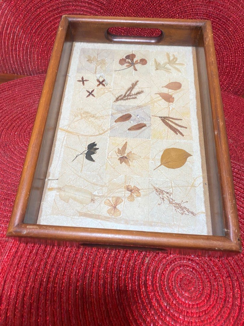 Handcrafted Artsy Wood Tray, Furniture & Home Living, Kitchenware ...