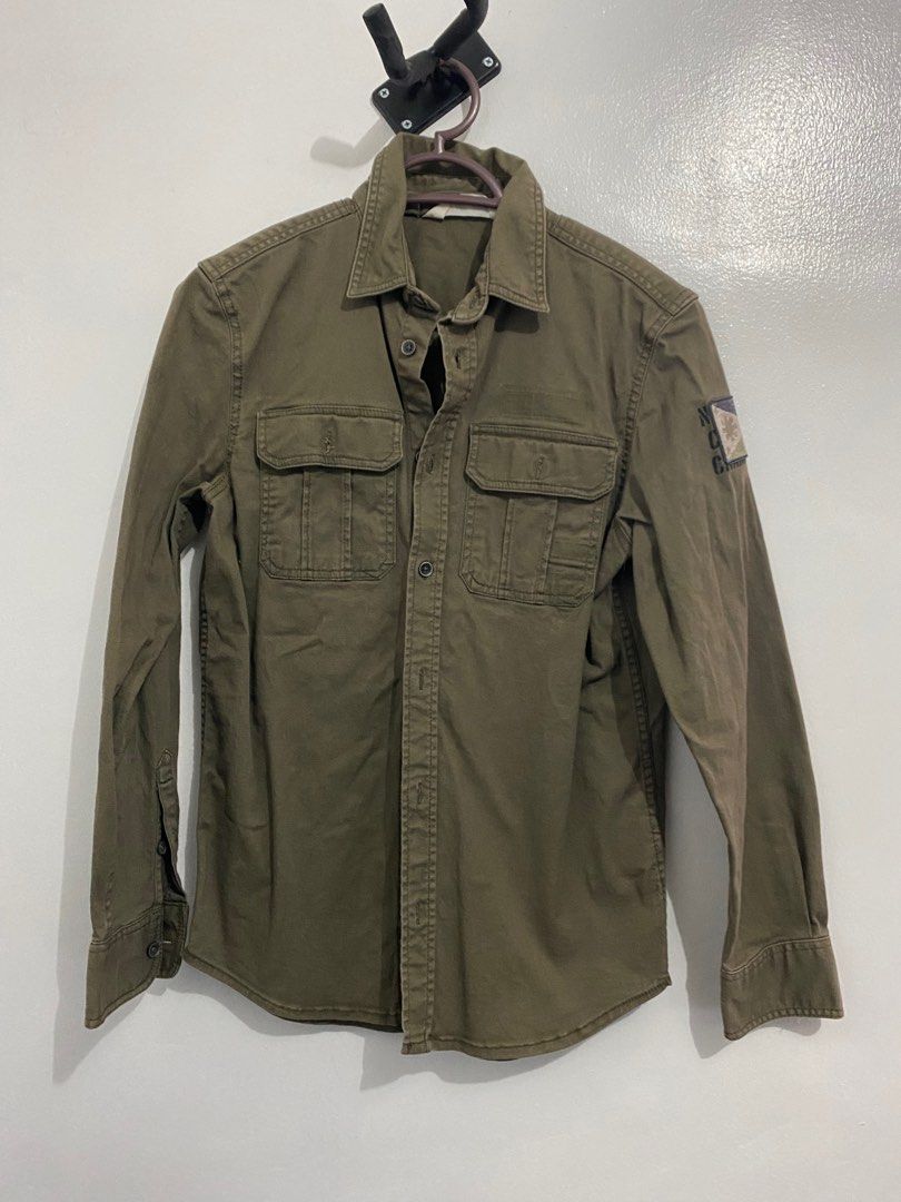 H&M Military Jacket, Men's Fashion, Coats, Jackets and Outerwear on ...