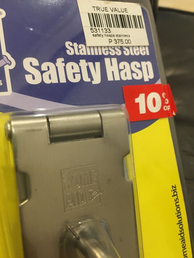 Home Aid Stainless Steel Safety Hasp 3", Furniture & Home Living, Home ...