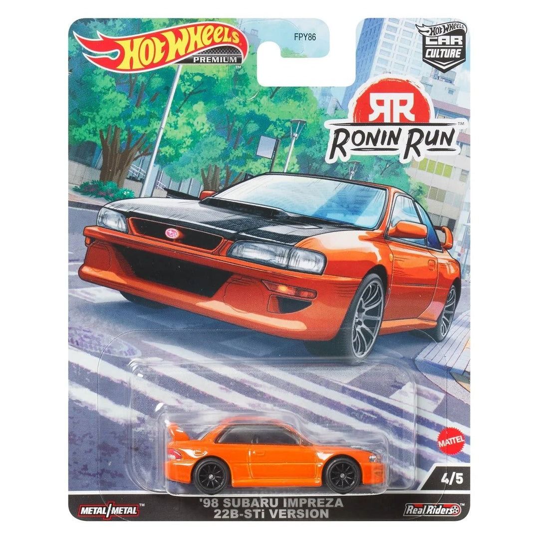 Hotwheels 2022 Ronin Run '98 Subaru Impreza 22B-STi Version Premium Car ...