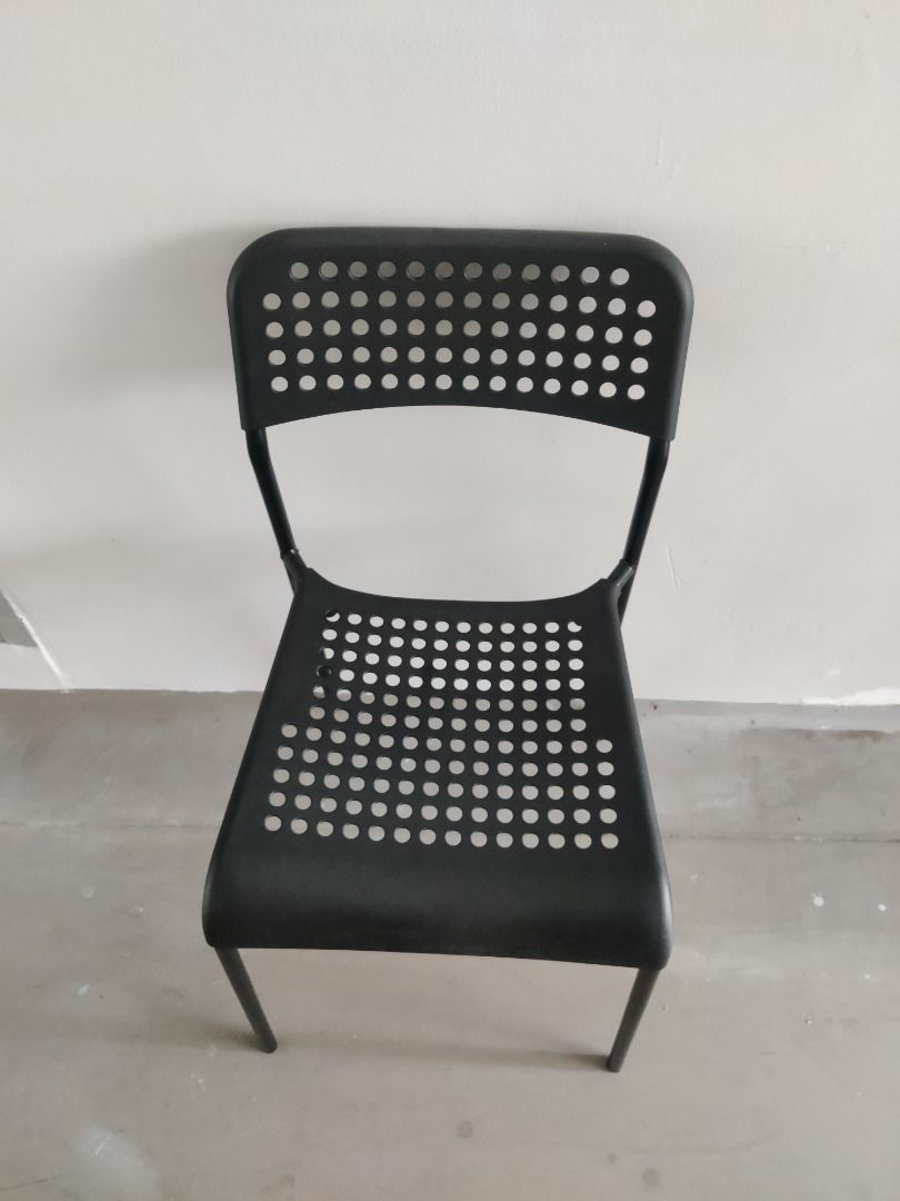 IKEA ADDE chair (black), Furniture & Home Living, Furniture, Chairs on ...