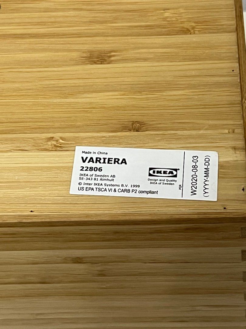 IKEA Wooden Storage Box, Furniture & Home Living, Home Improvement ...