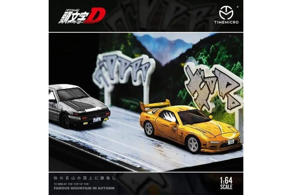 Initial d Toyota ae86 vs Mazda rx-7 FD anime style 1/64 diecast car ...