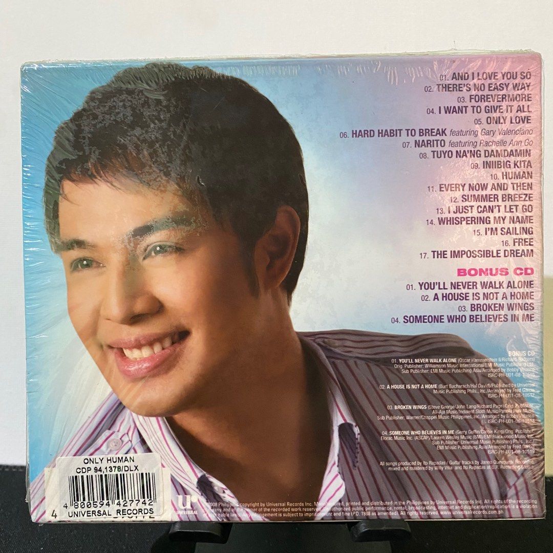 Jed Madela - Only Human Repackage Edition, Hobbies & Toys, Music ...