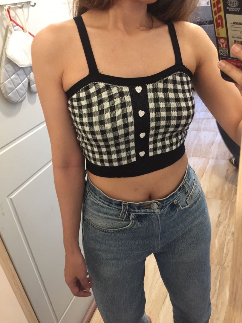 Jennie top with heart shape buttons, Women's Fashion, Tops, Blouses on ...