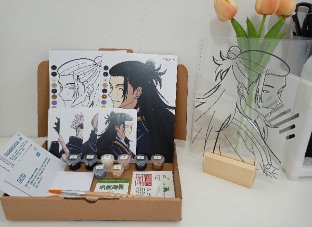 Jujutsu Kaisen - DIY Glass Painting, Hobbies & Toys, Stationery & Craft ...
