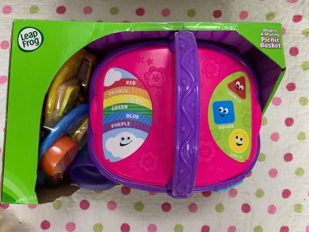 Leapfrog shapes & sharing picnic basket, Hobbies & Toys, Toys & Games ...