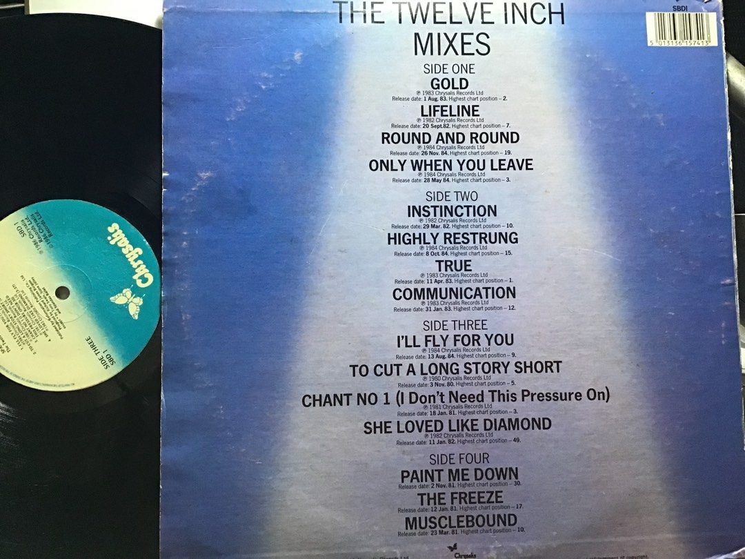 LP Spandau Ballet - Twelve Inch Mixes OOP VINYL RECORD Anubis 80s Pop ...