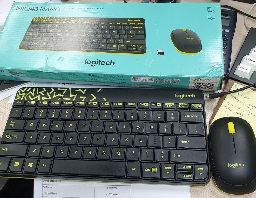 Logitech MK240 Nano Wireless keyboard and mouse compact mini 65% not ...