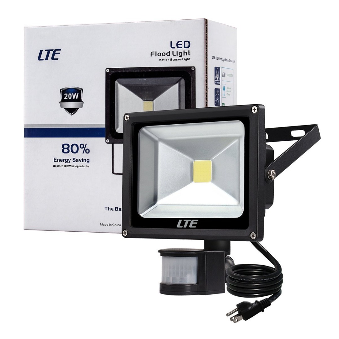 LTE LIGHTING EVEN LED Motion Sensor Floodlight 20W Waterproof LED PIR ...