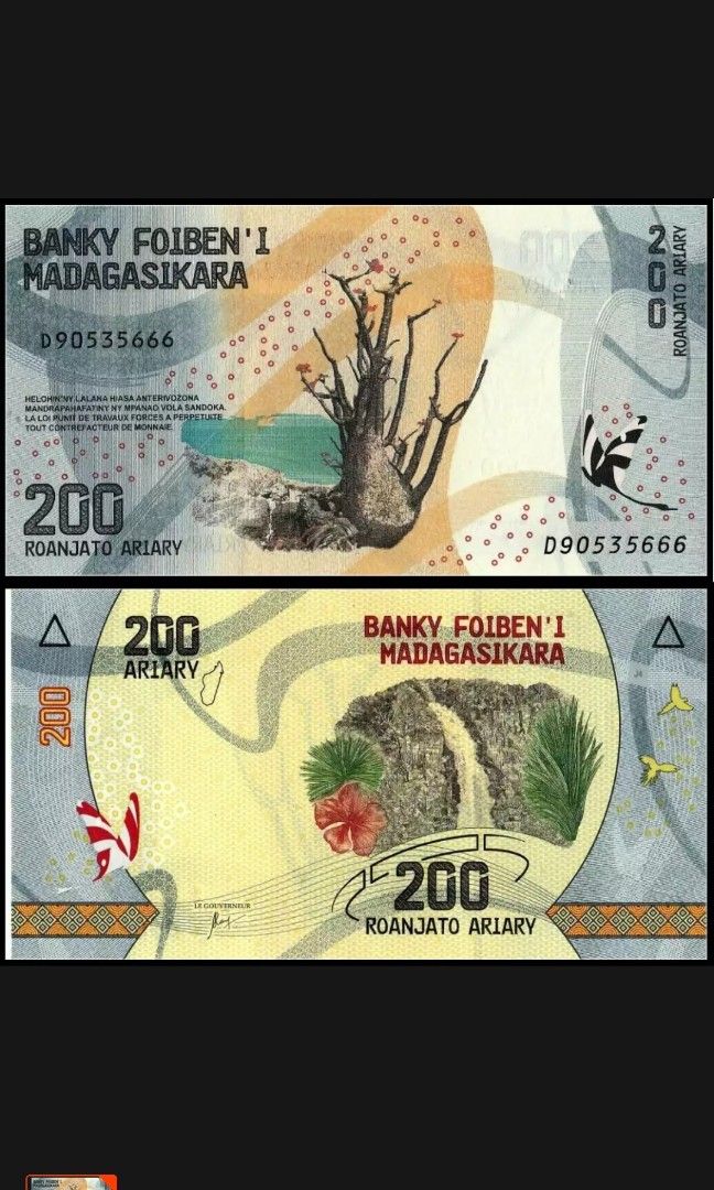 Madagascar Note For Collection UNC, Hobbies & Toys, Collectibles ...