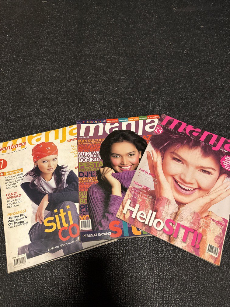 Manja 2001 issues - Siti Nurhaliza Cover, Hobbies & Toys, Books ...