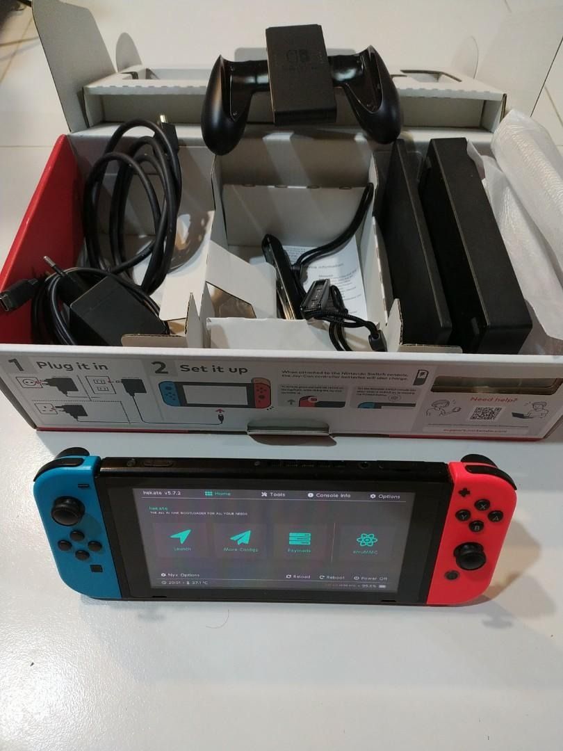Modded Nintendo Switch full set with accessories. 128/256/512 GB ...