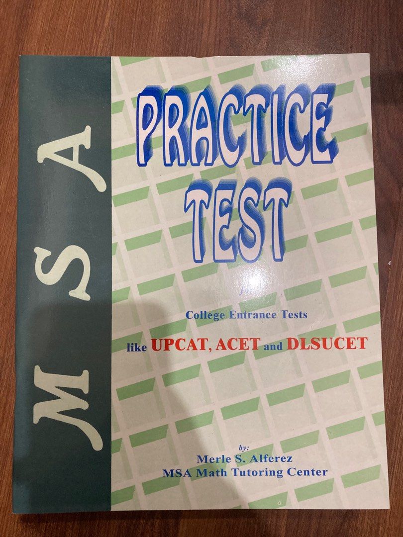 MSA Practice Test for CETs, Hobbies & Toys, Books & Magazines ...