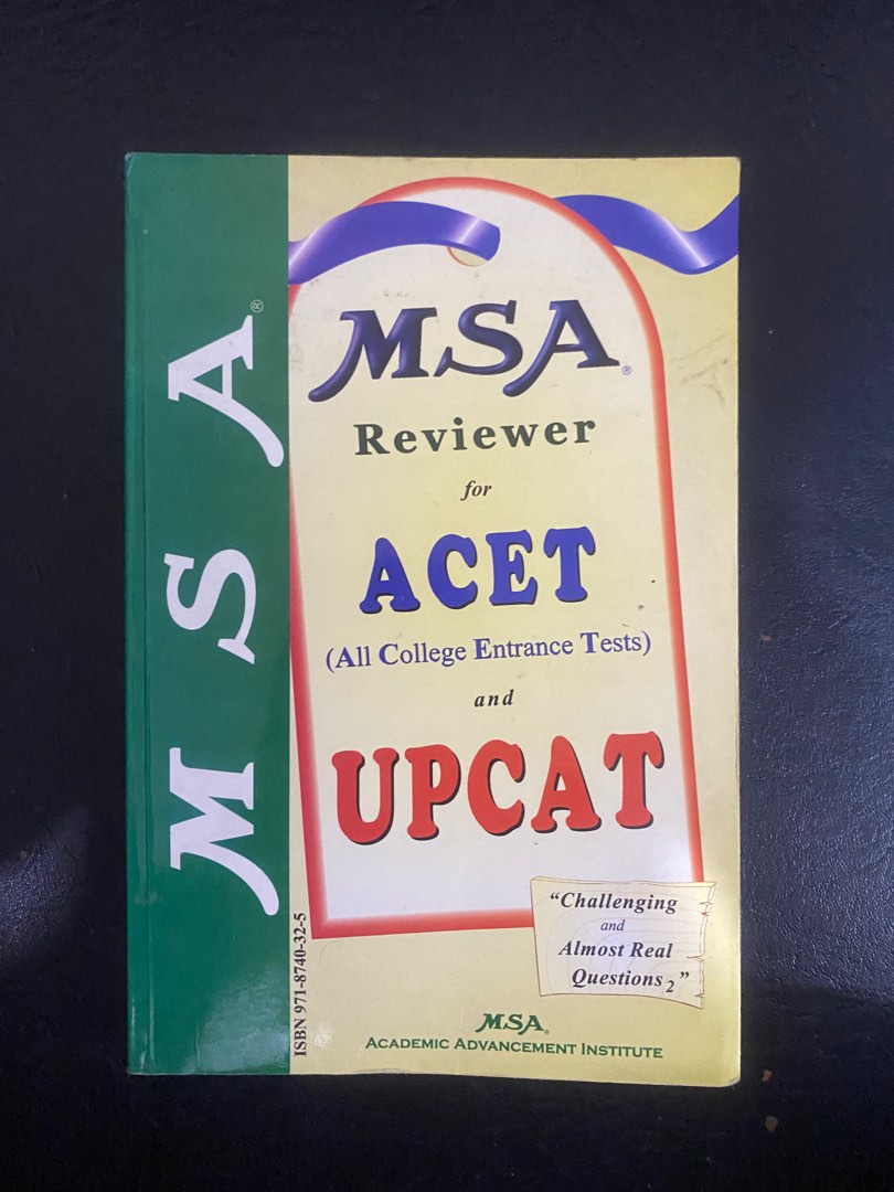 MSA Reviewer for ACET and UPCAT, Hobbies & Toys, Books & Magazines ...