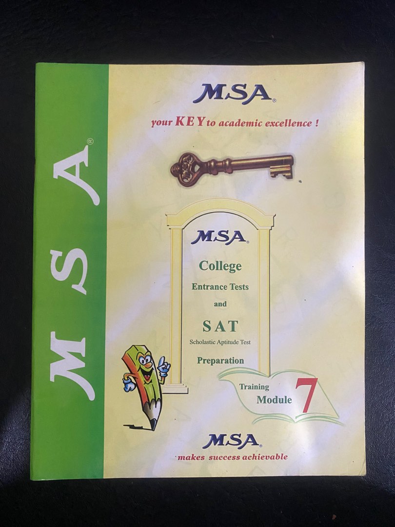 MSA: Training Module 7, Hobbies & Toys, Books & Magazines, Textbooks on ...