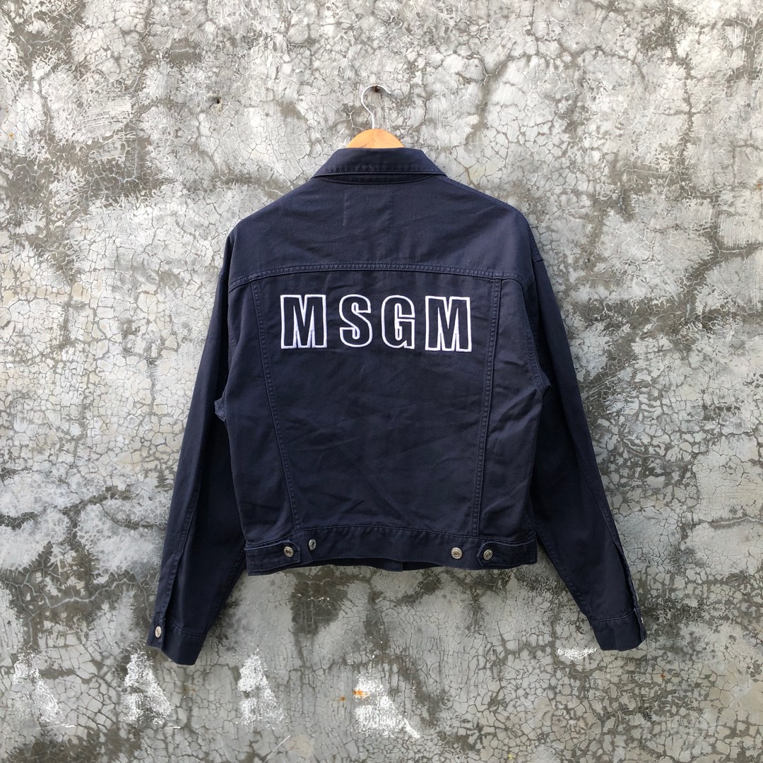 MSGM Logo Denim Jacket, Women's Fashion, Coats, Jackets and Outerwear on Carousell
