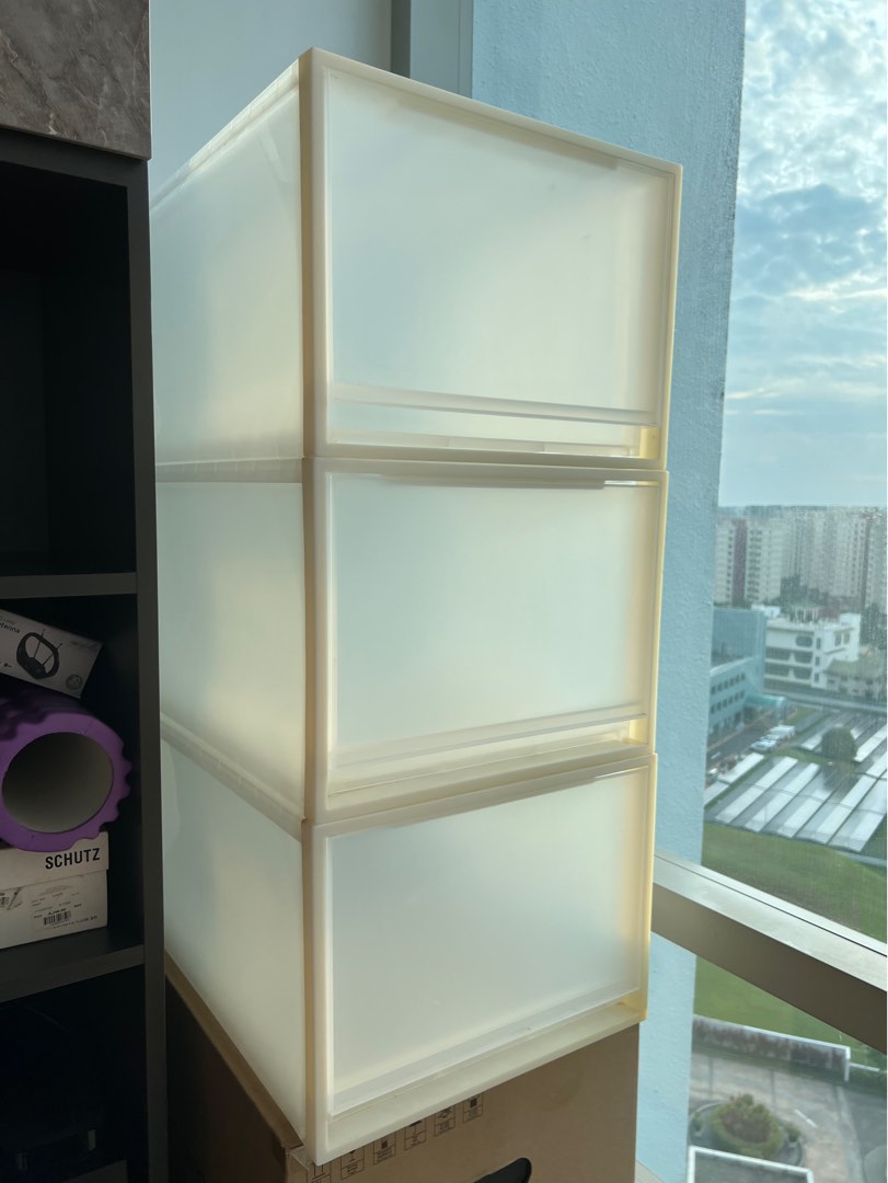 Muji plastic drawers, Furniture & Home Living, Furniture, Shelves ...
