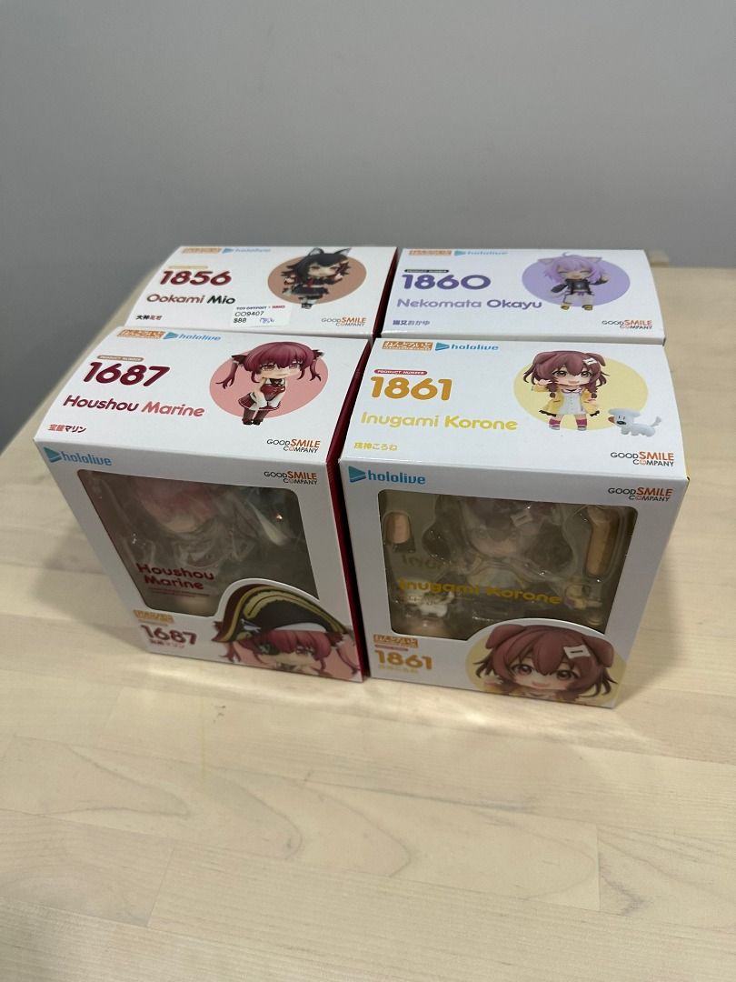 Nendoroid hololive figma 552 Shranui Flare 1821 Shirakami Fubuki 1688 Gawr Gura 1798 Oozora ...