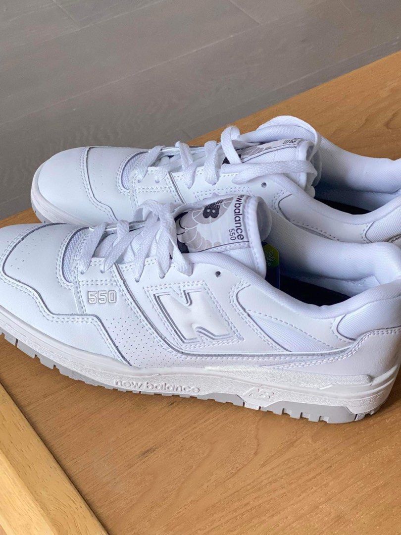 New Balance 550s grey white, Men's Fashion, Footwear, Sneakers on Carousell