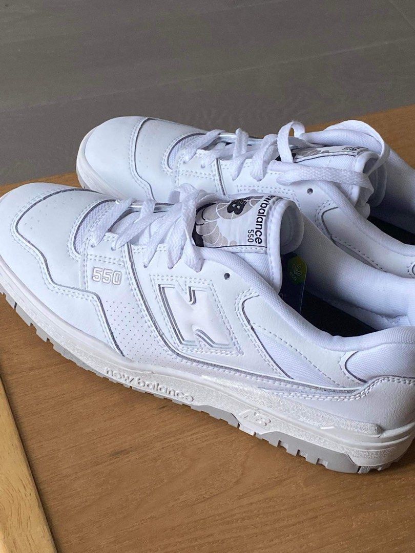 New Balance 550s grey white, Men's Fashion, Footwear, Sneakers on Carousell