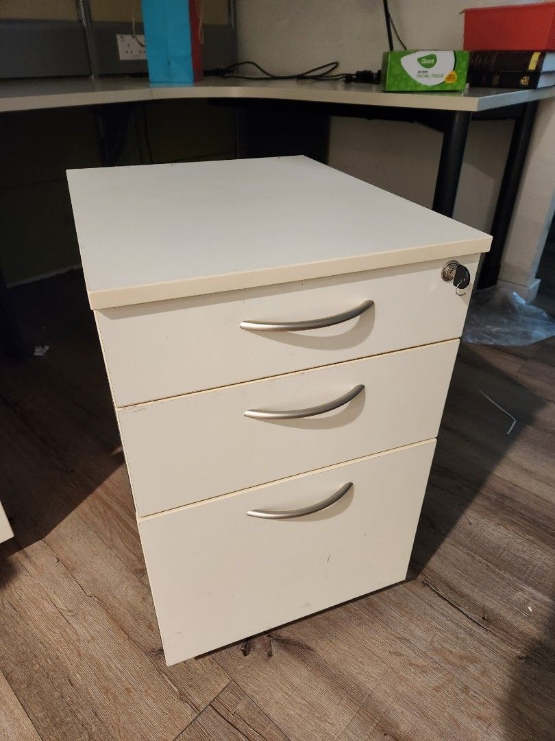 Nice beige pedestal with key, Furniture & Home Living, Furniture ...