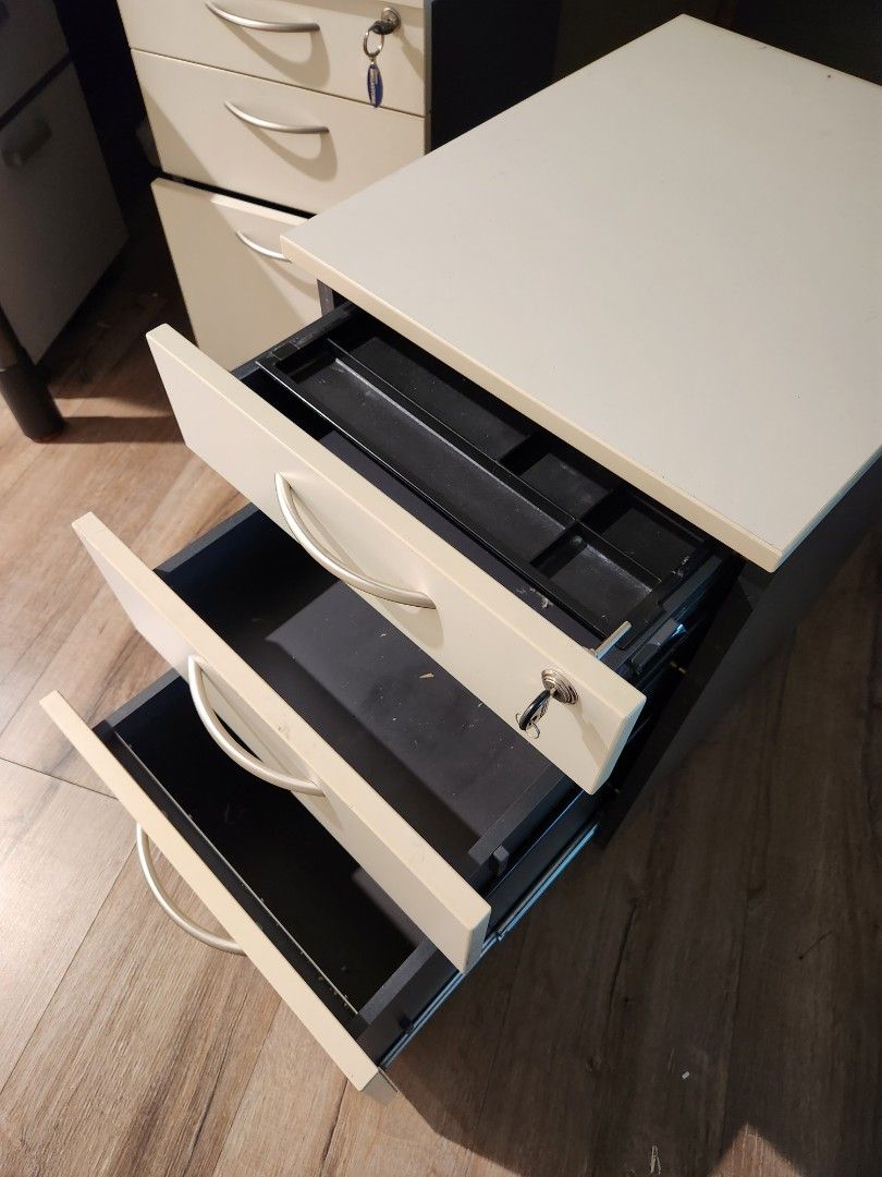 Nice beige pedestal with key, Furniture & Home Living, Furniture ...