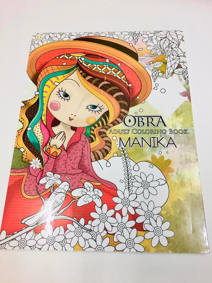 Obra Adult Coloring Book - Manika, Hobbies & Toys, Books & Magazines ...