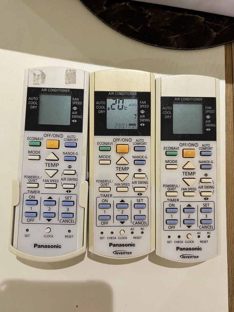 Panasonic remote control old, TV & Home Appliances, Air Conditioners ...
