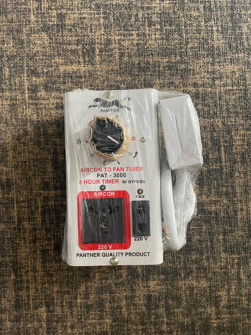 Panther Aircon to Fan Timer Plug Energy Saver, Computers & Tech, Parts ...